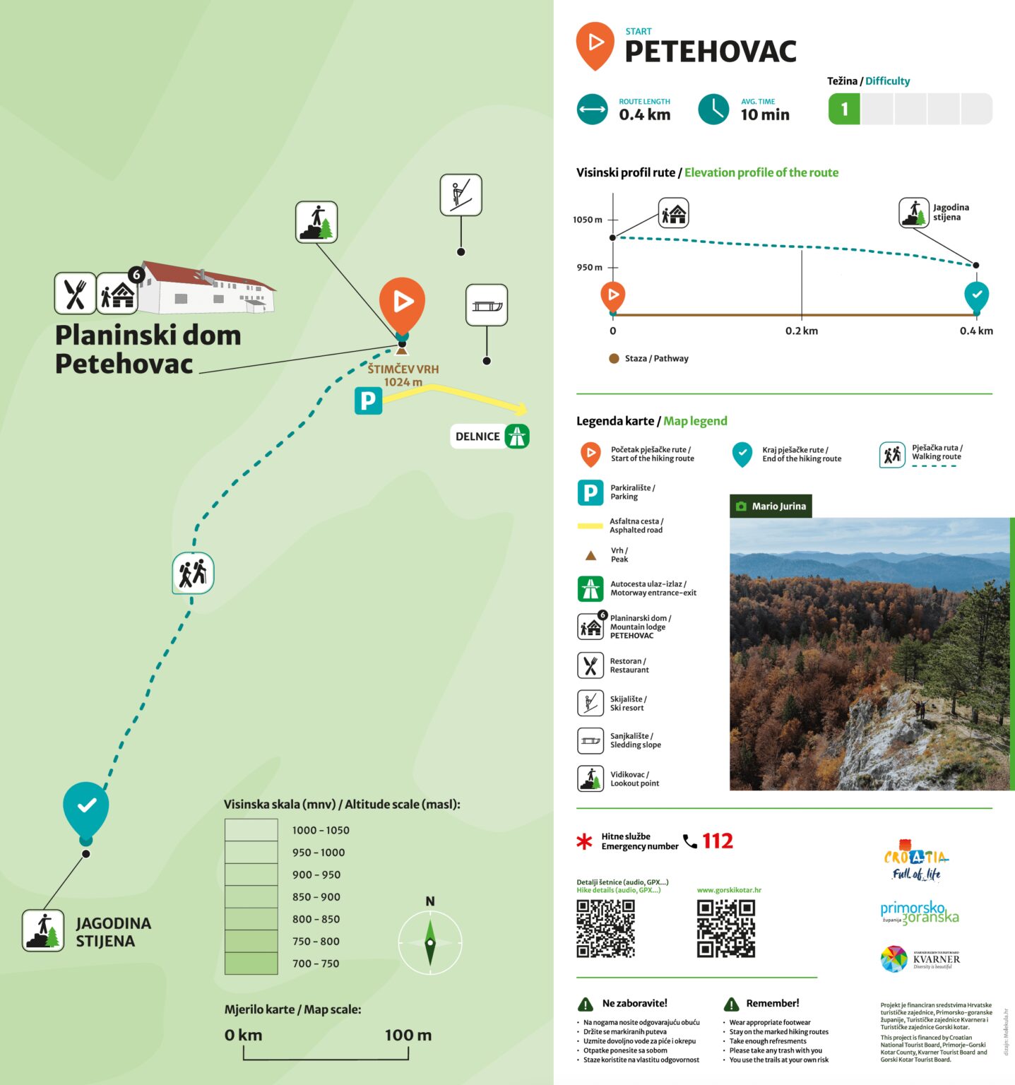 Petehovac – Jagodina stijena – Gorski kotar